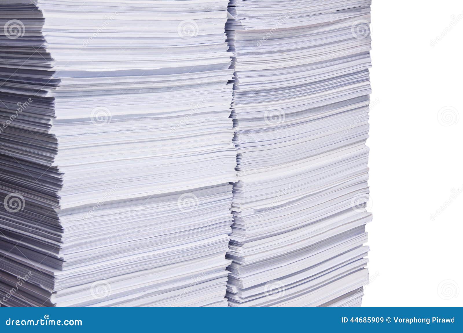 Stack of Used Paper for Reuse Stock Image - Image of stack, data: 44685909