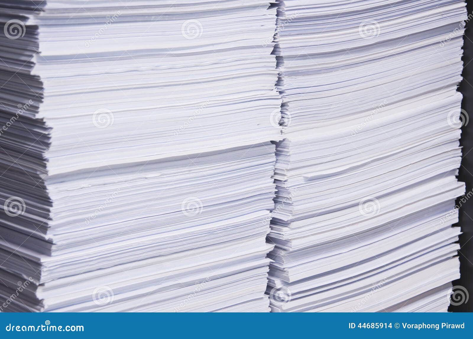 Stack of Used Paper for Reuse Stock Photo - Image of heap, papers: 44685914