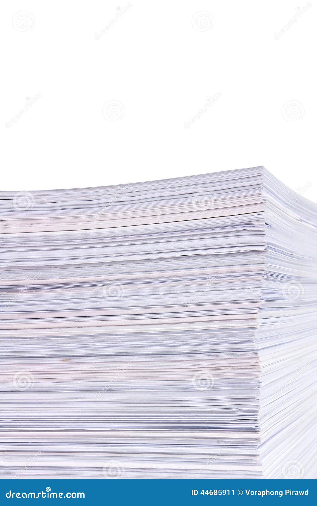 Stack of Used Paper for Reuse Stock Image - Image of business, papers ...