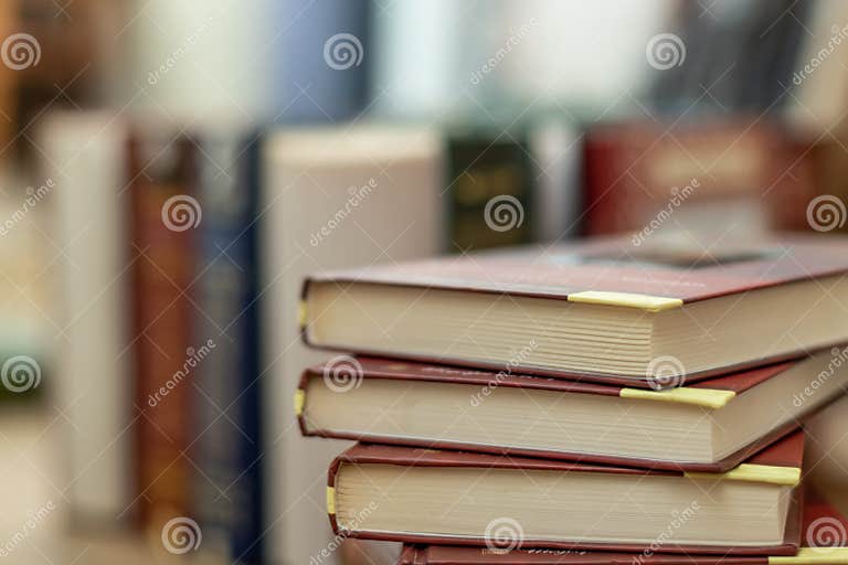 Stack of Varied Books Many Books Piles on Background and Copyspace ...