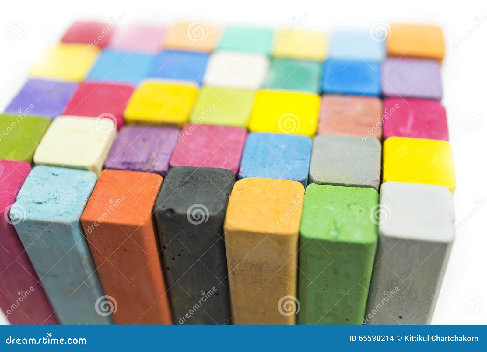 Stack of Variety Colors of Chalk Pastel Stock Photo - Image of variety ...