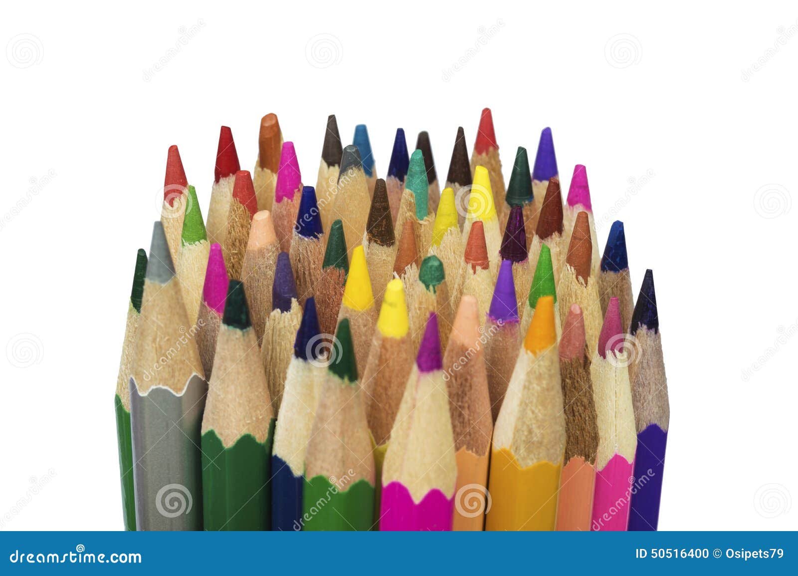 Stack of Various Colored Pencils Stock Photo - Image of macro, stack ...