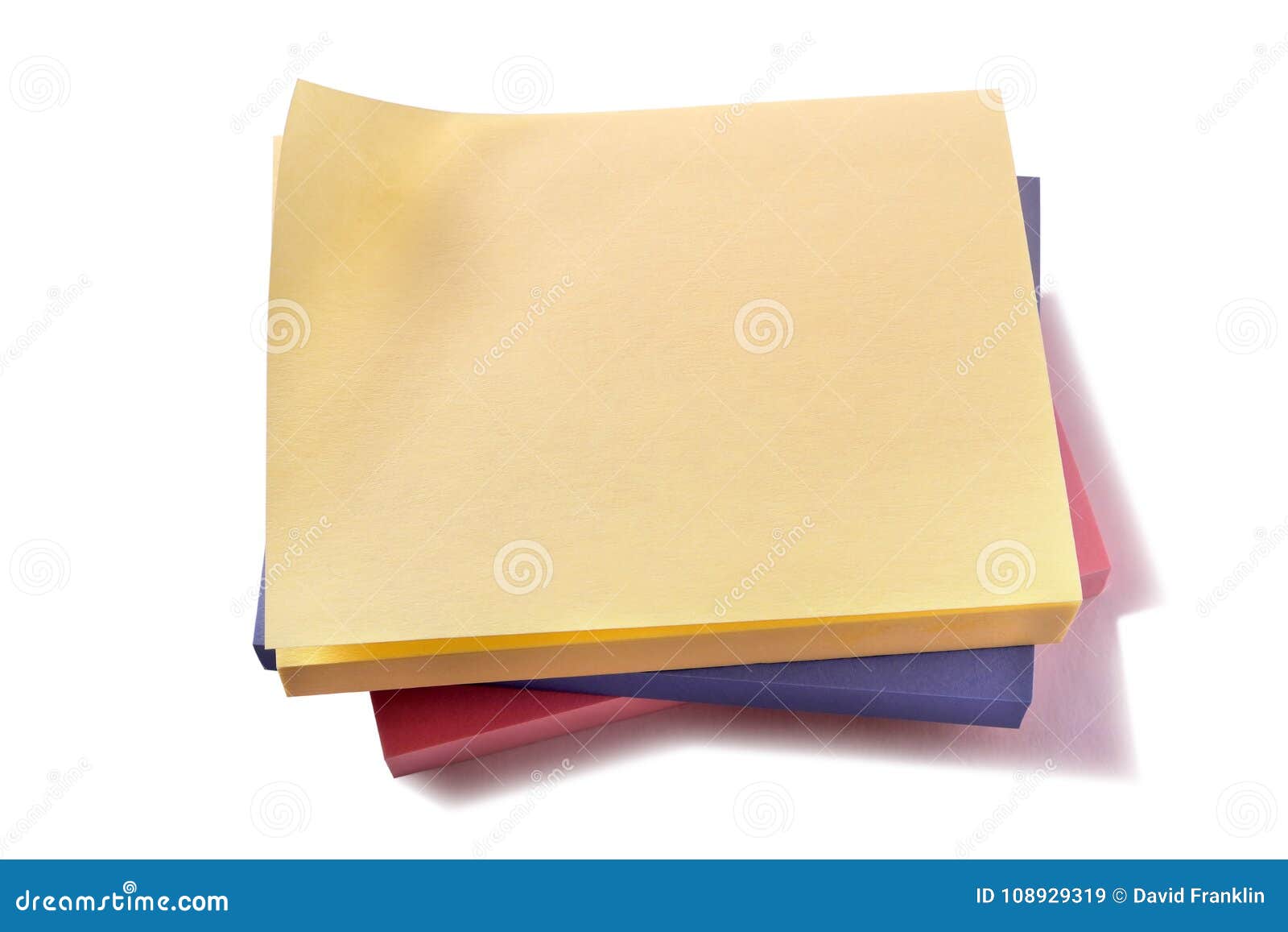 Different Sticky Notes On A Cork Board Isolated Royalty-Free Stock ...
