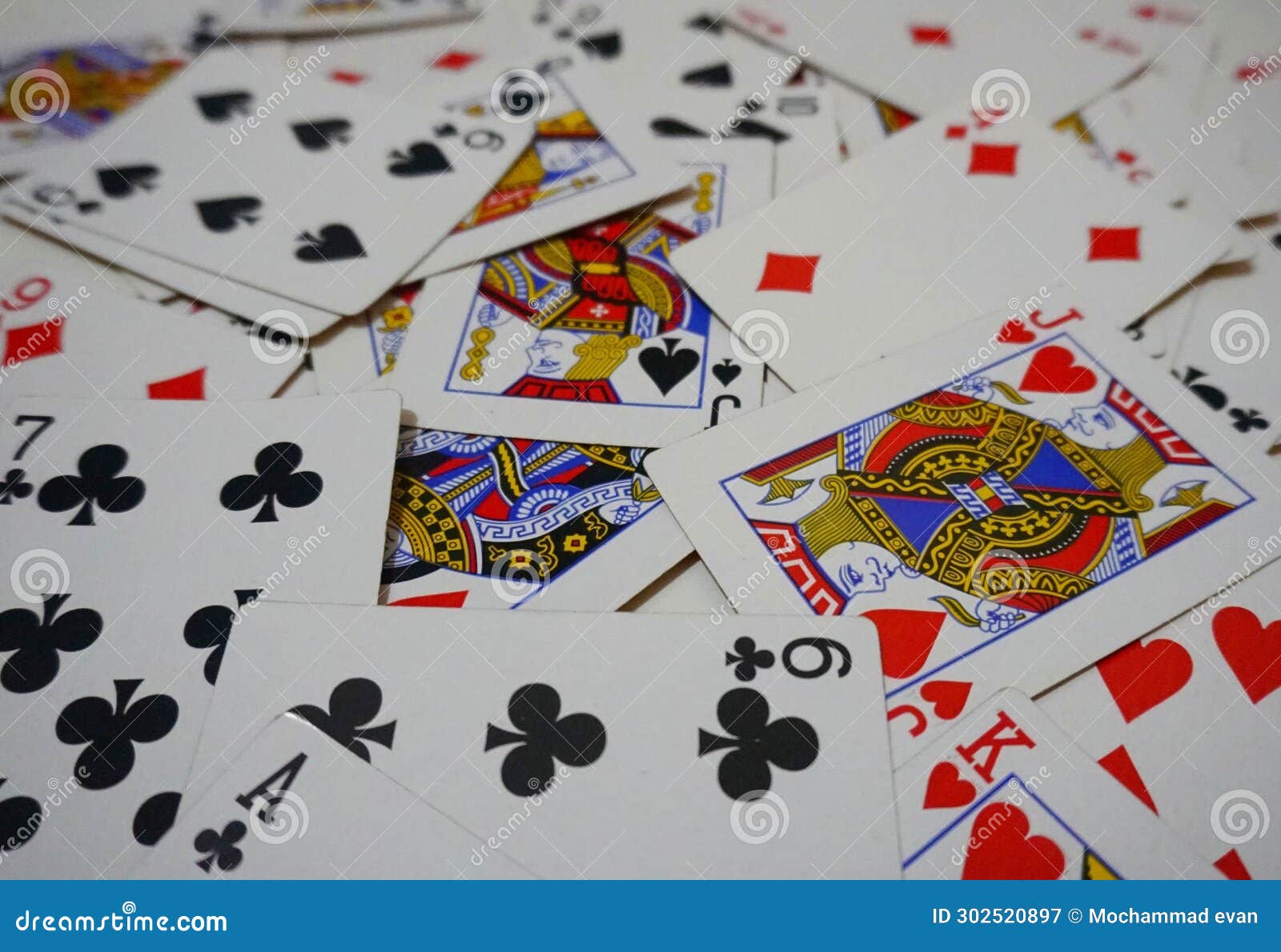 Stack of Various Poker Card Symbols Stock Image - Image of card, close ...