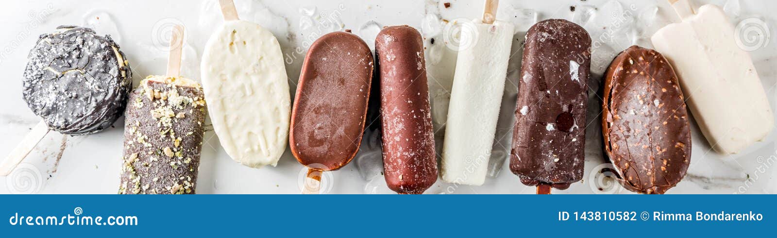 Stack of Various Popsicle Ice Cream Stock Photo - Image of background ...