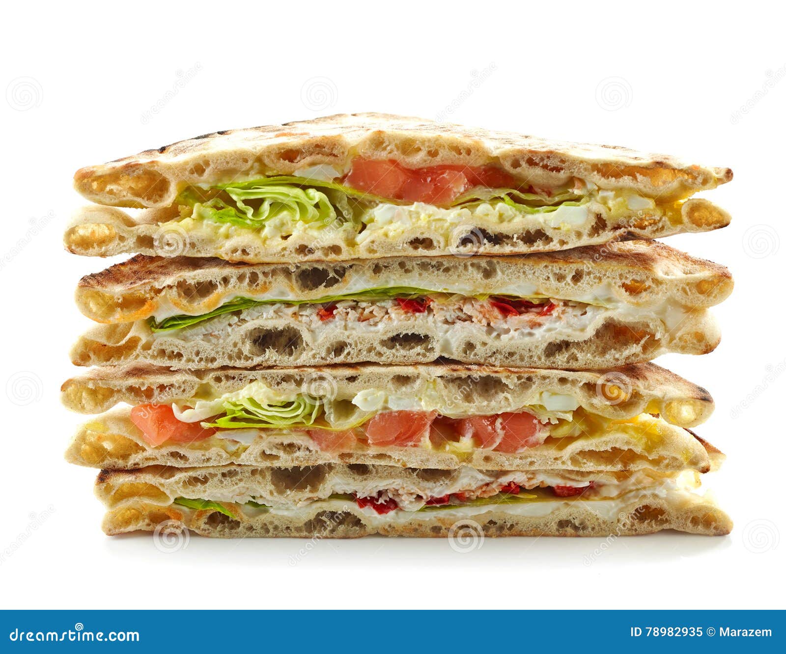 Stack of Various Sandwiches Stock Image - Image of cheese, background ...