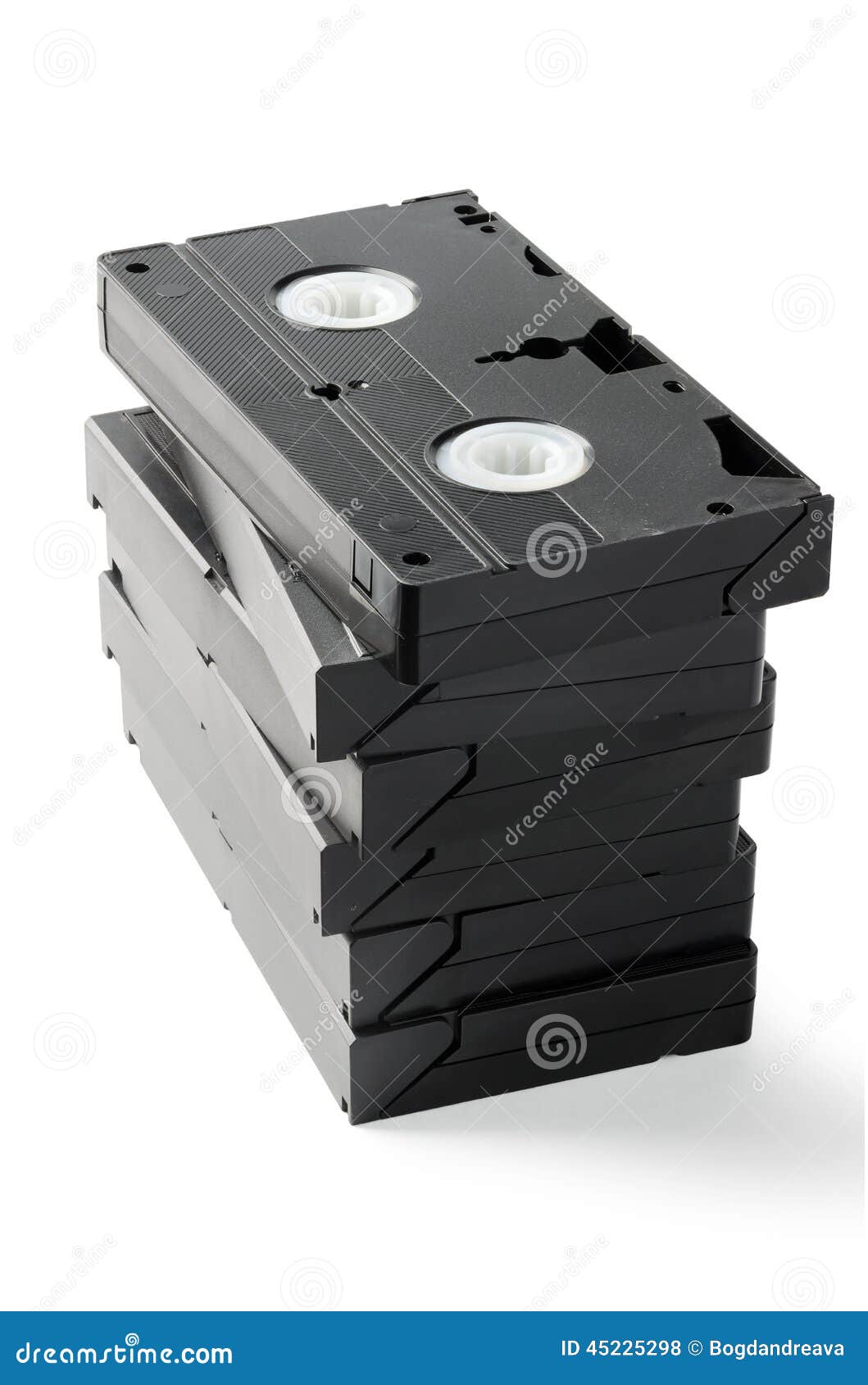 Stack of VHS Cassetes stock photo. Image of television - 45225298