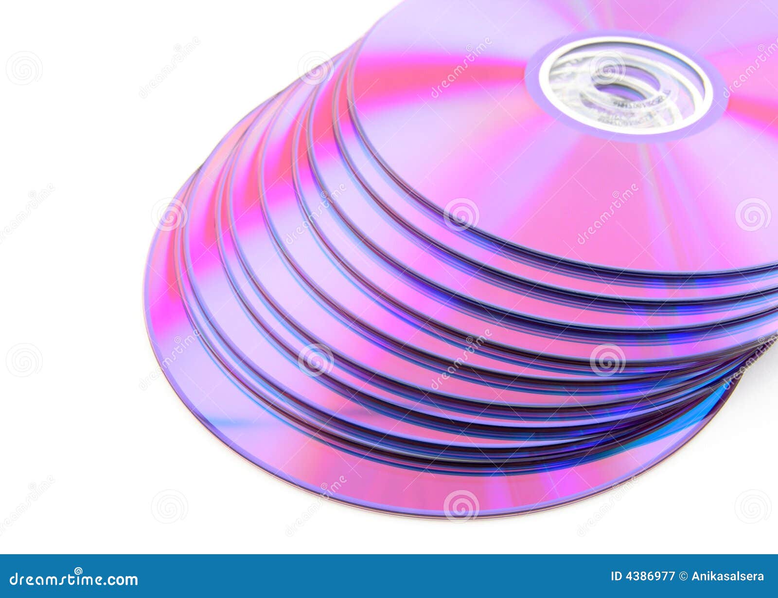 Stack of Vibrant Purple DVDs or CDs Stock Image - Image of audio ...
