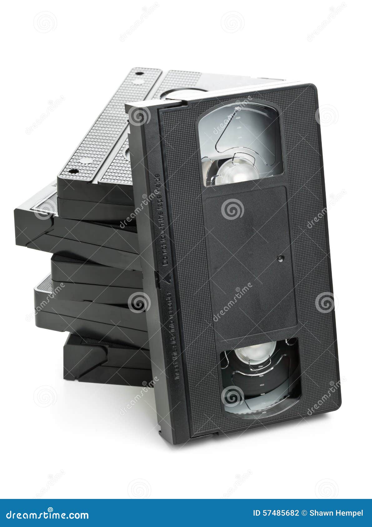 Stack of Video Home System Movie Cassettes Stock Photo - Image of ...