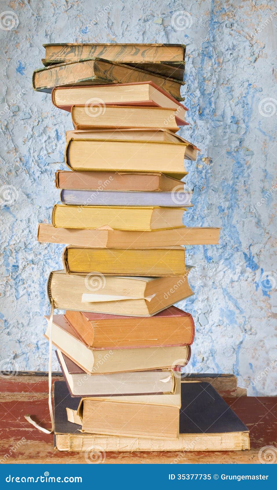 Stack of vintage books stock image. Image of stack, fact - 35377735