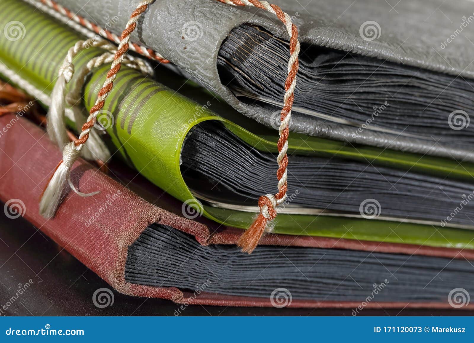 Stack of Vintage Photo Albums Stock Image - Image of fashioned, retro ...