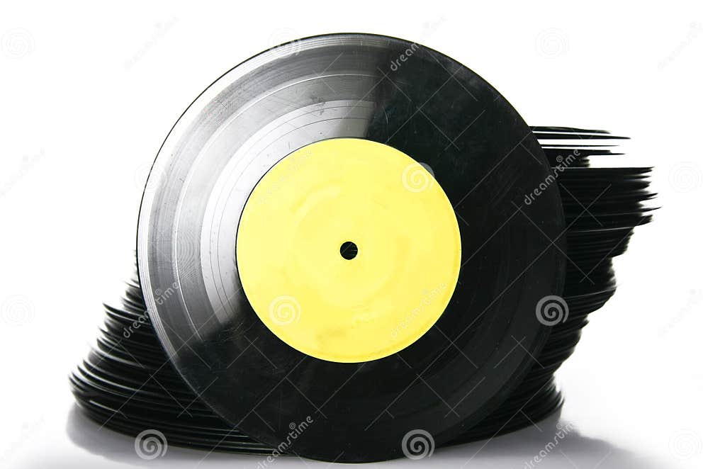 Stack of vinyl record stock photo. Image of gramophone - 12279302