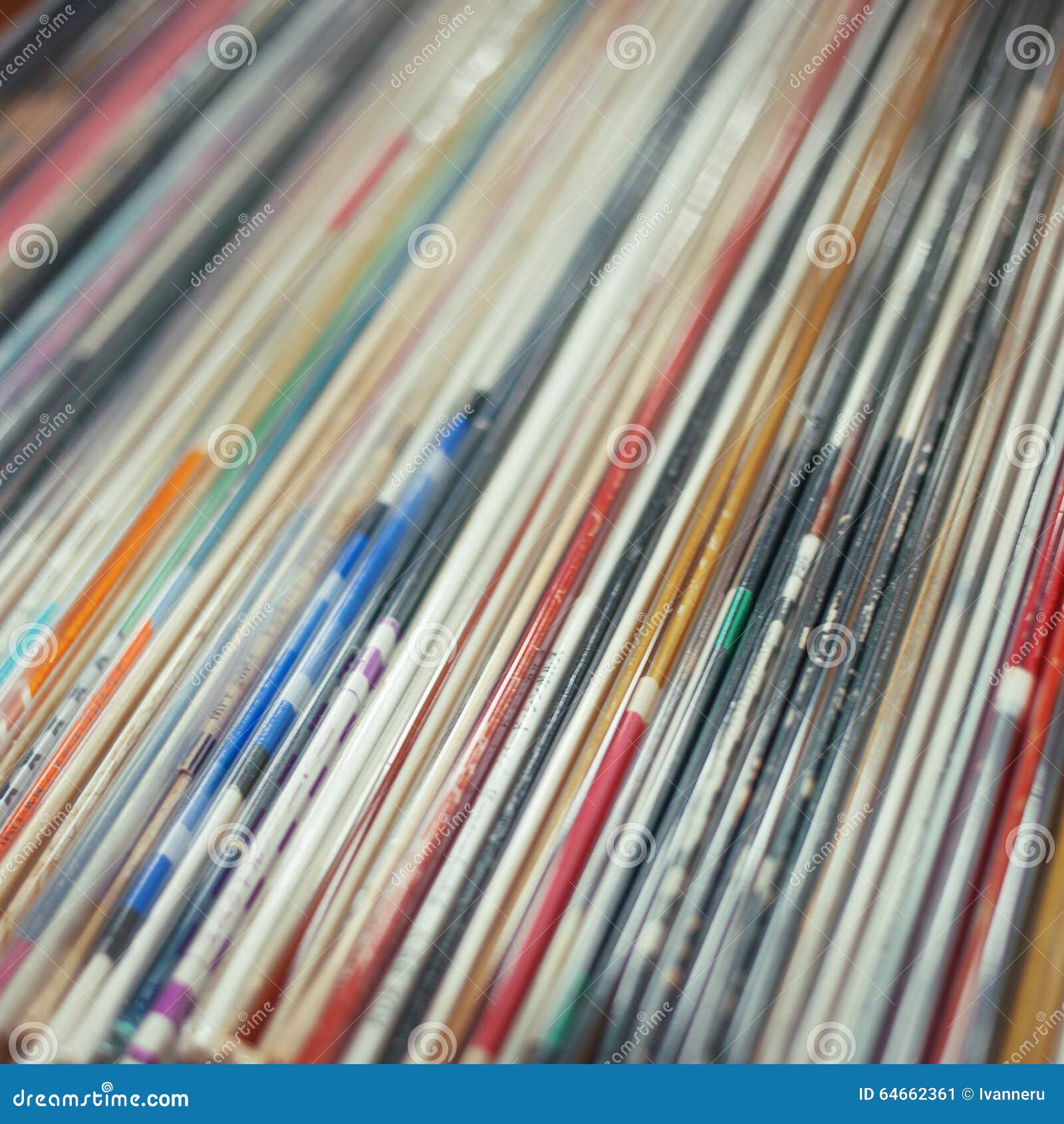 Stack of vinyls stock image. Image of record, aged, disc - 64662361