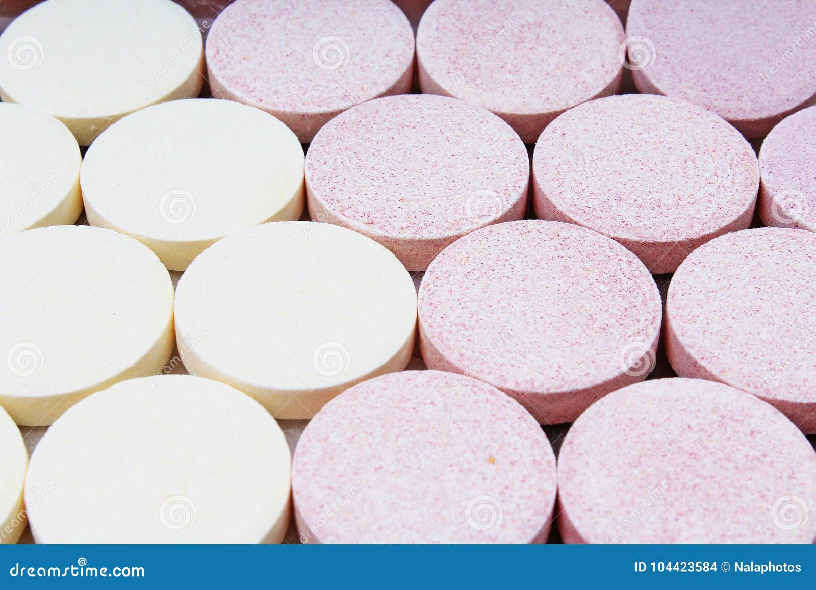 Stack of Vitamin Mineral Supplement Effervescent Tablets Pattern ...
