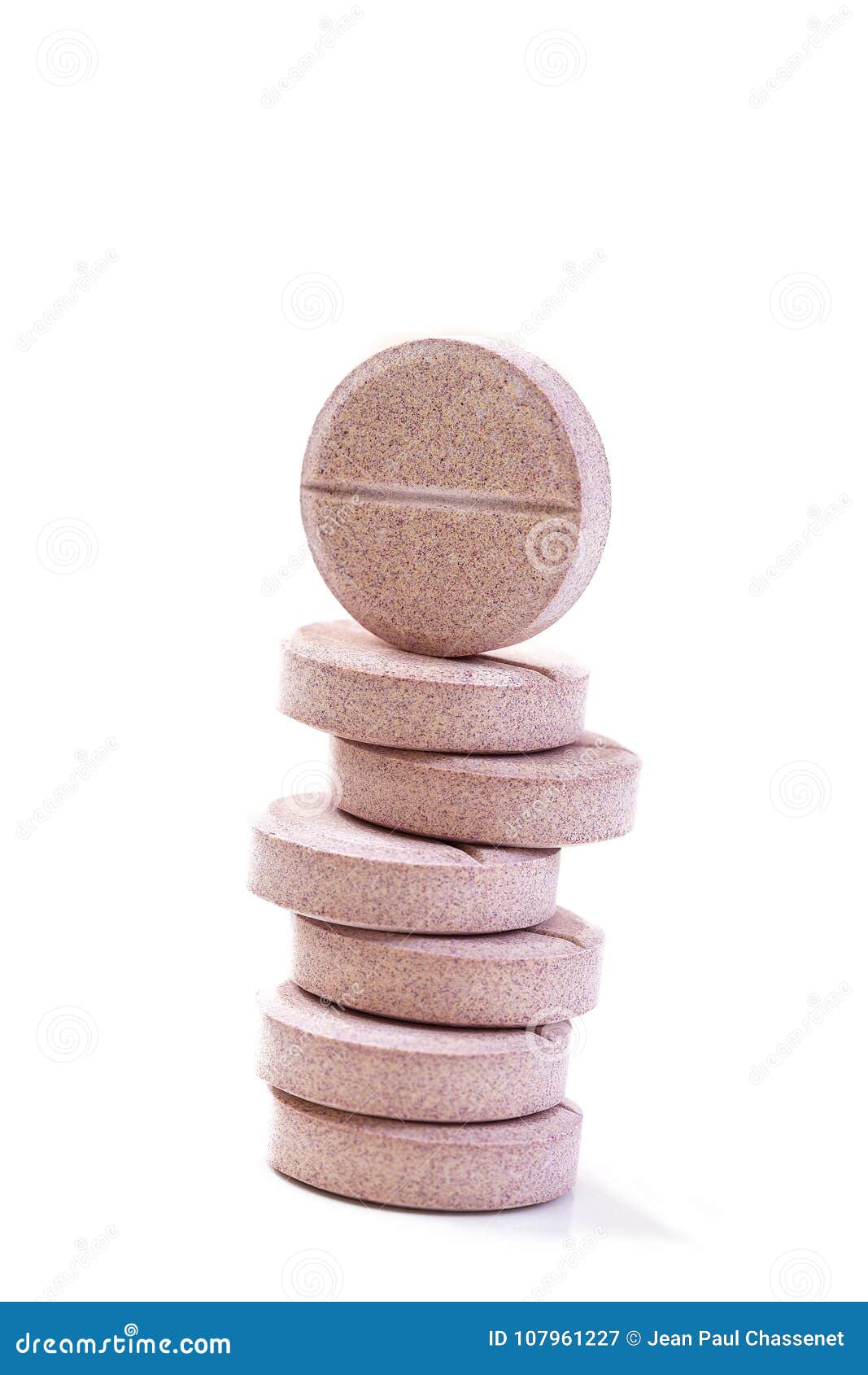 Stack Of Vitamin Mineral Supplement Effervescent Tablets Pattern ...