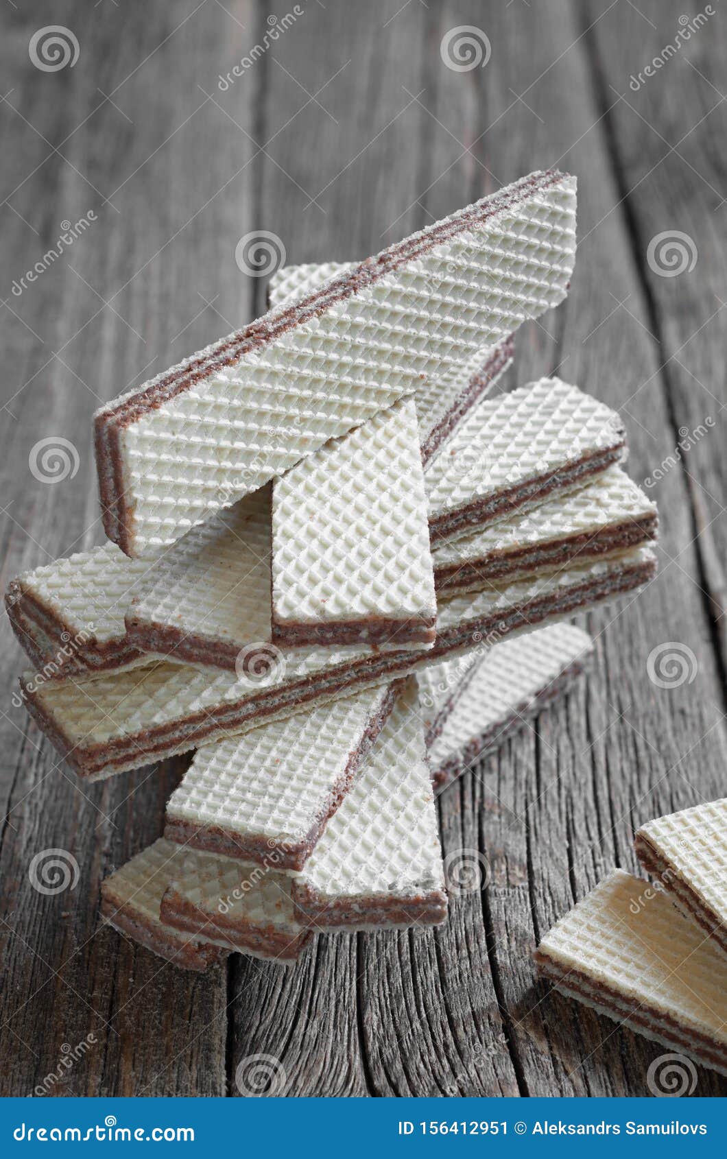 Stack of wafers stock image. Image of stack, cream, textured - 156412951