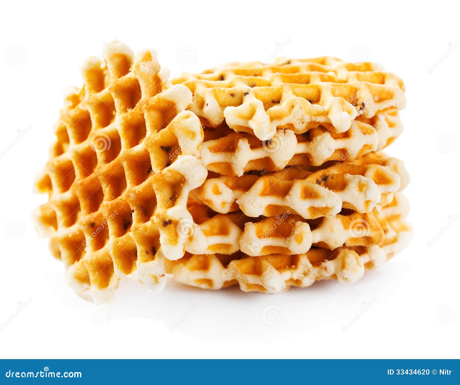 Stack of waffles stock photo. Image of stack, baked, objects - 33434620