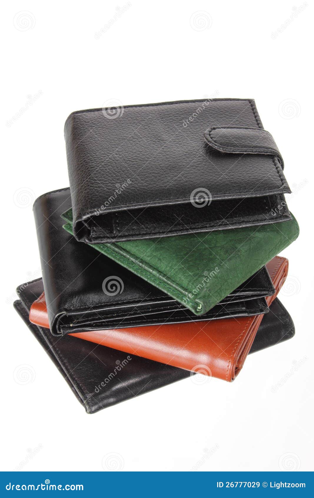 Stack of Wallets stock image. Image of finance, background - 26777029