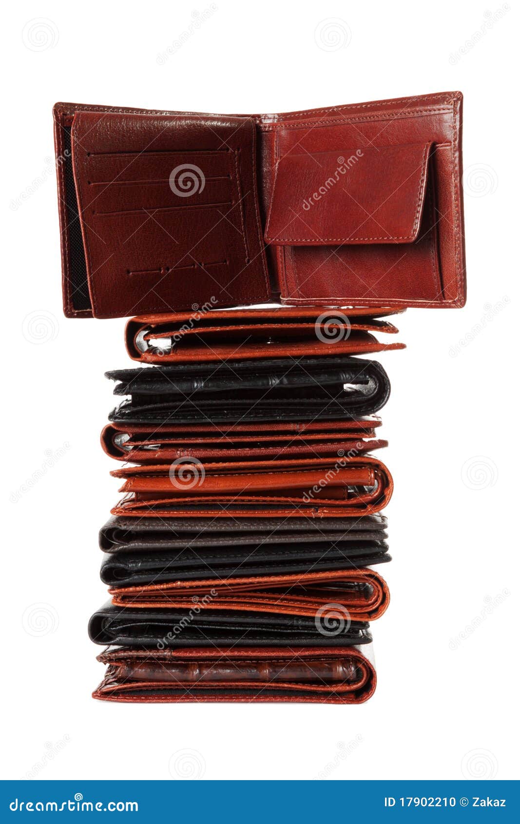 Stack of Wallets #5 | Isolated Stock Photo - Image of individuality ...