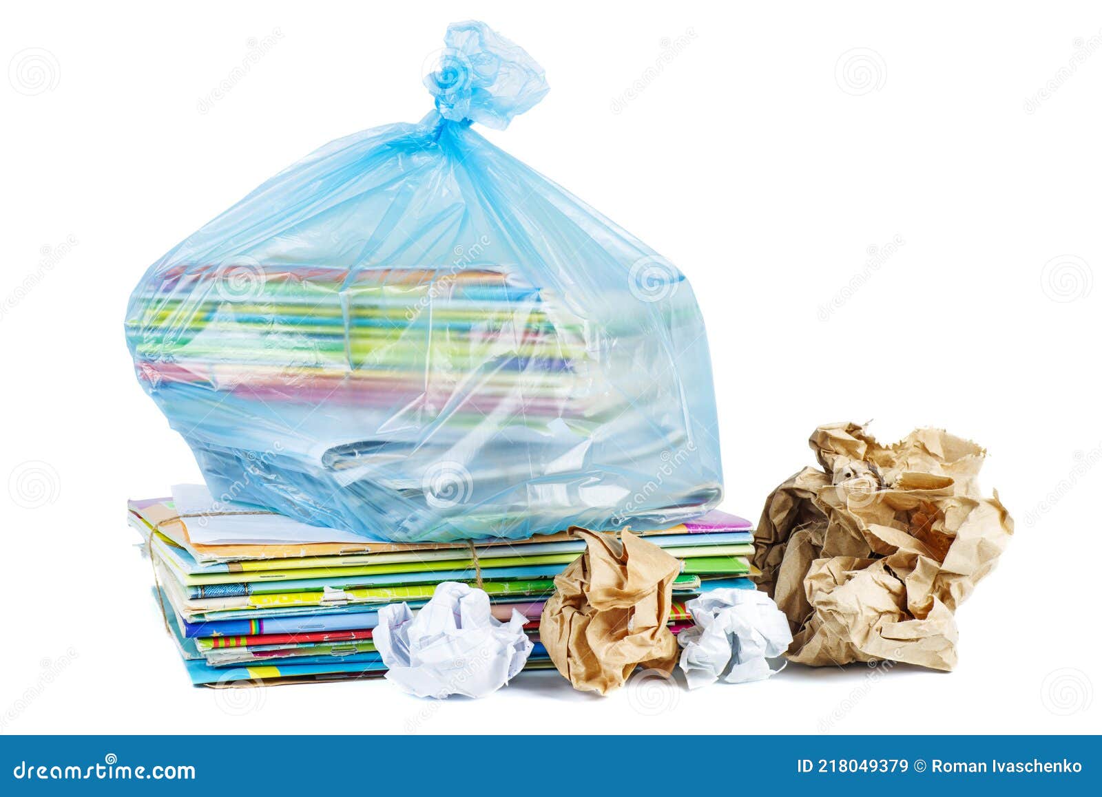Wastepaper For Recycling, Background Of Paper Textures Piled Ready To ...