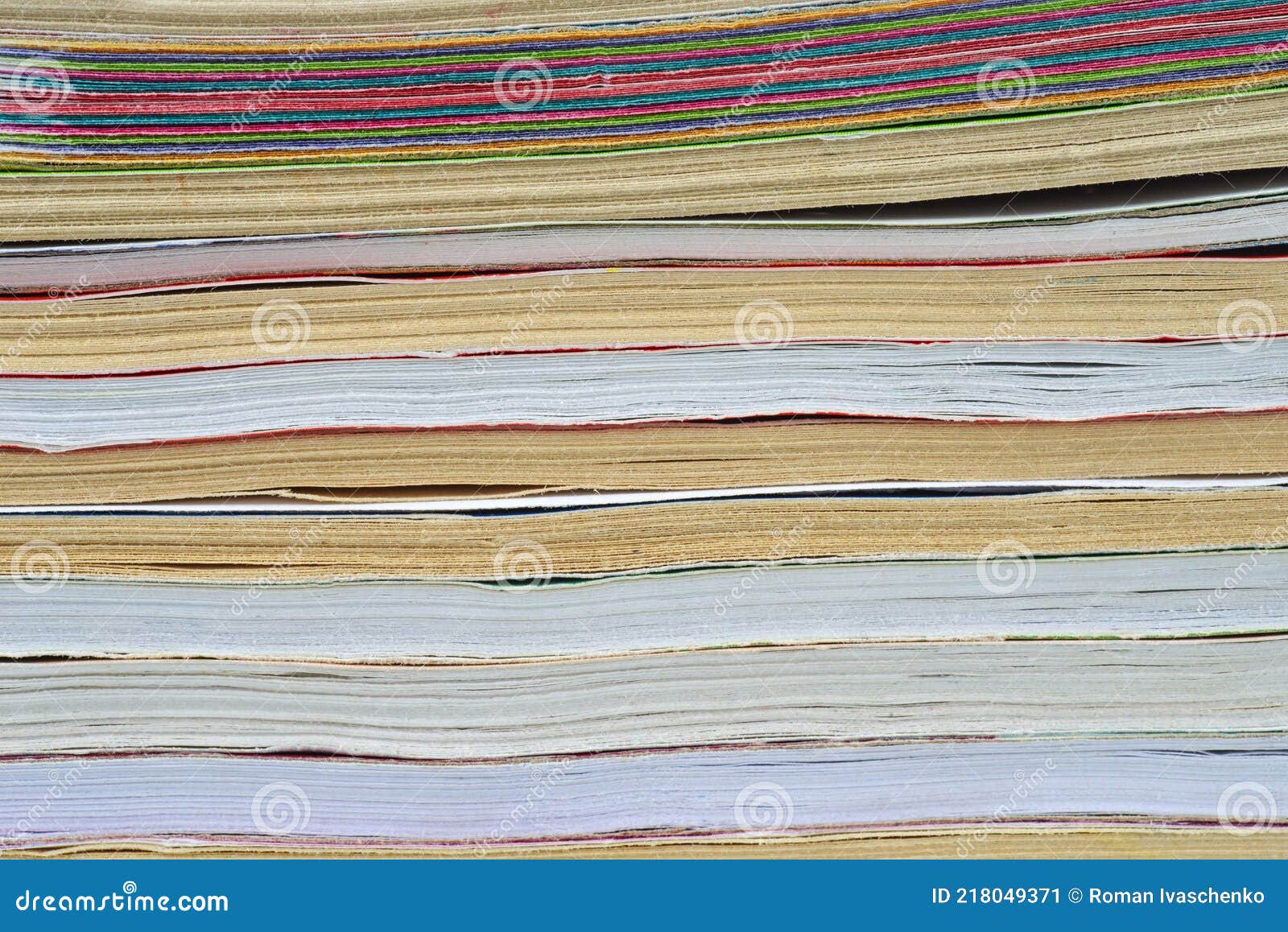 Wastepaper For Recycling, Background Of Paper Textures Piled Ready To ...