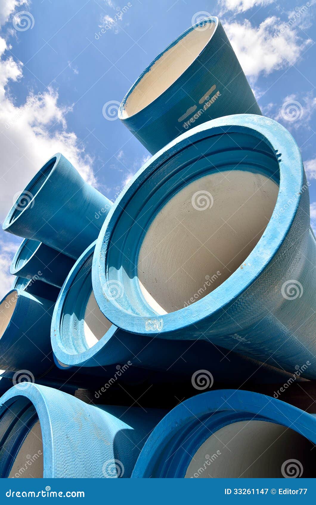 Stack of water pipes stock image. Image of pipe, hollow - 33261147