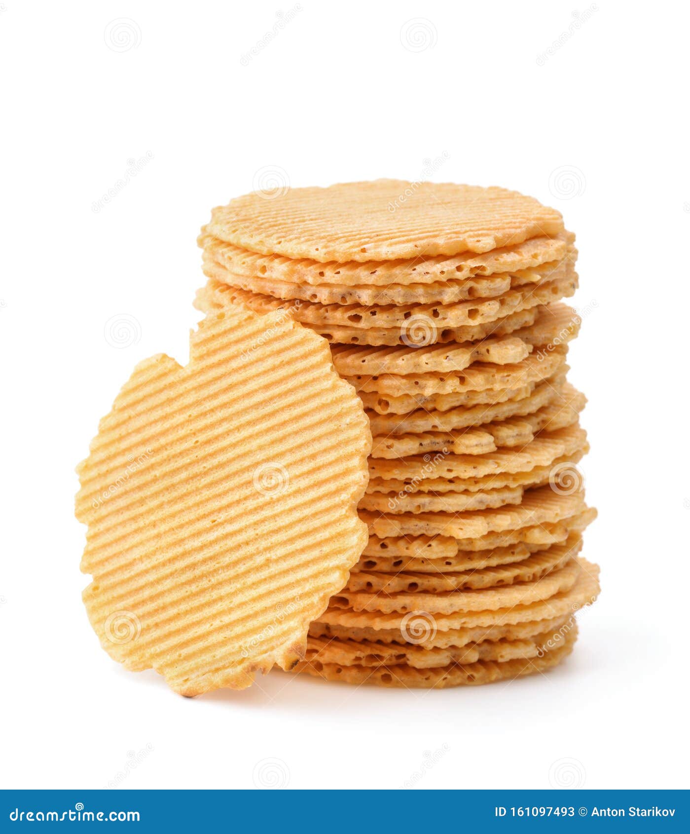 Stack of wheat crispbreads stock image. Image of delicious - 161097493
