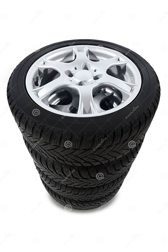 Stack of wheels stock image. Image of transportation - 61800857