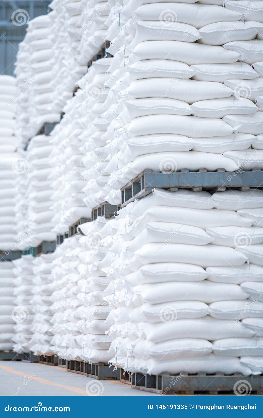 Stack of white bag stock image. Image of industrial - 146191335