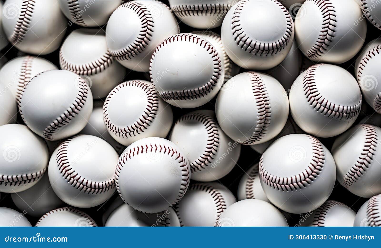 The Stack of White Baseballs Stock Illustration - Illustration of ...