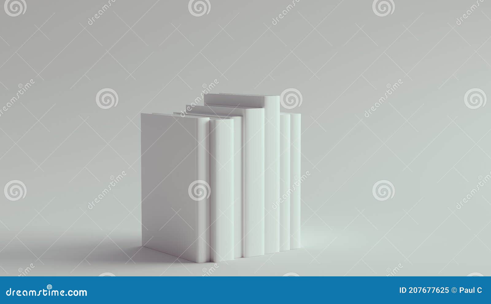 Stack of White Books stock illustration. Illustration of bright - 207677625