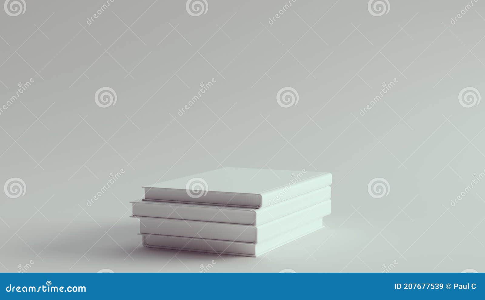 Stack of White Books stock illustration. Illustration of documents ...