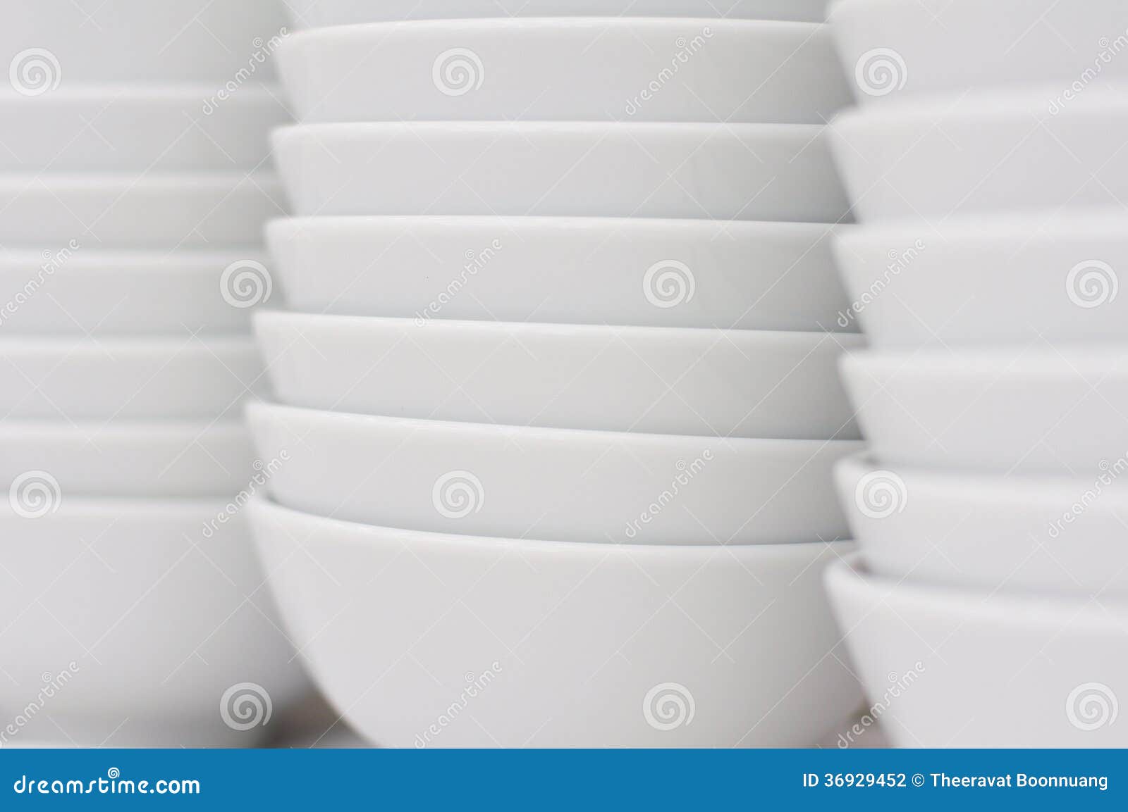 Stack of white bowls stock photo. Image of color, lunch - 36929452