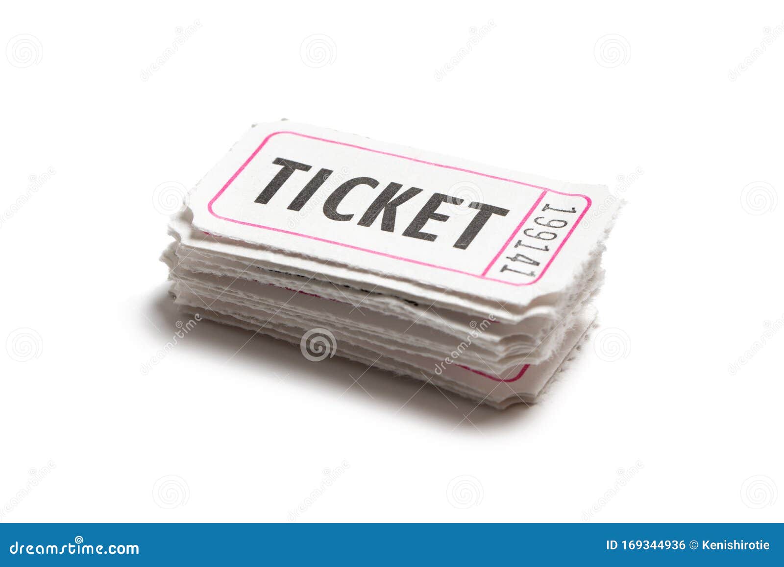 Stack of White Color Tickets Stock Photo - Image of access, festival ...
