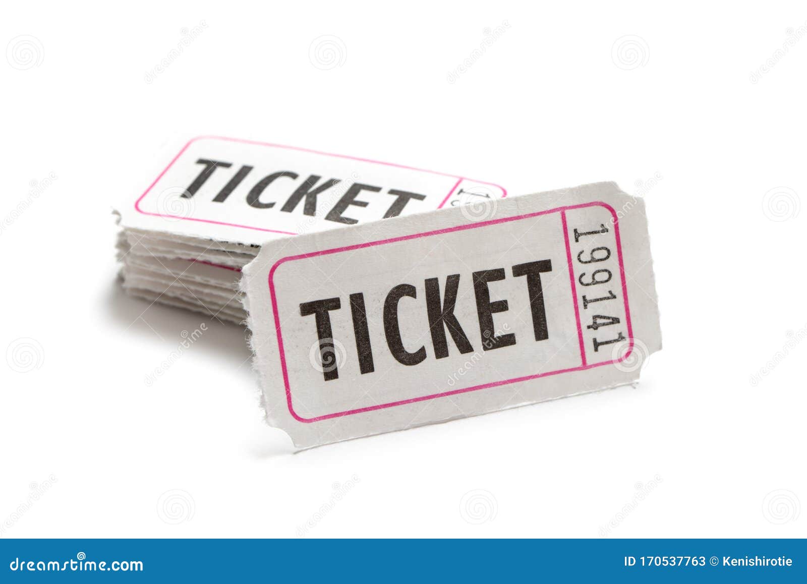 Stack of White Color Tickets Stock Image - Image of design, background ...