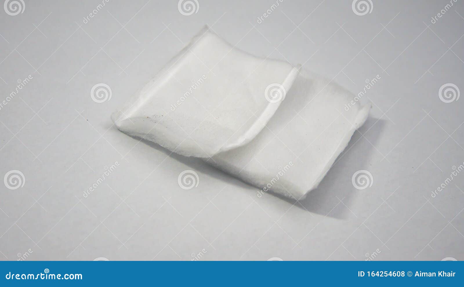 Stack of White Cotton Pad on a Isolated White Background Stock Photo ...