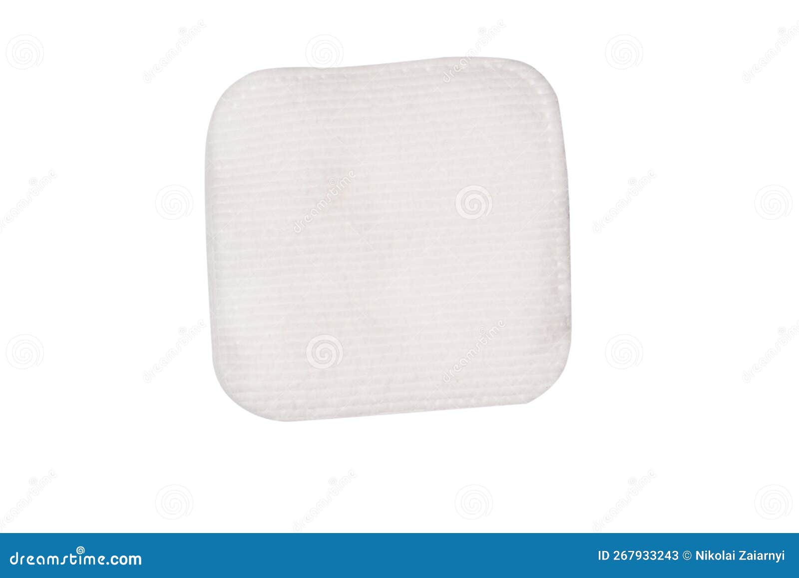 Stack of White Cotton Sponges Isolated on a White Background Stock ...