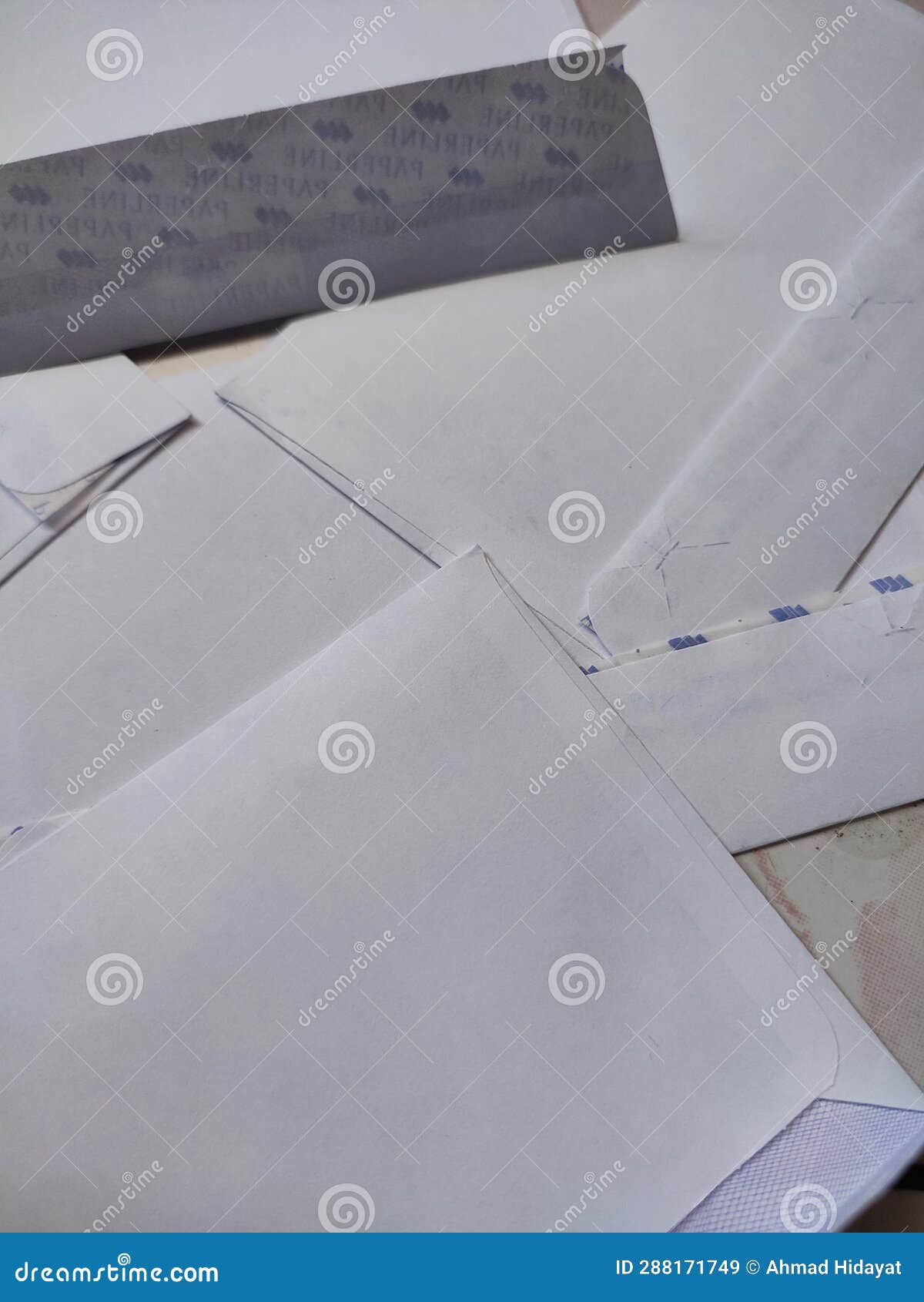 A Stack of White Envelopes for Background Editorial Stock Image - Image ...