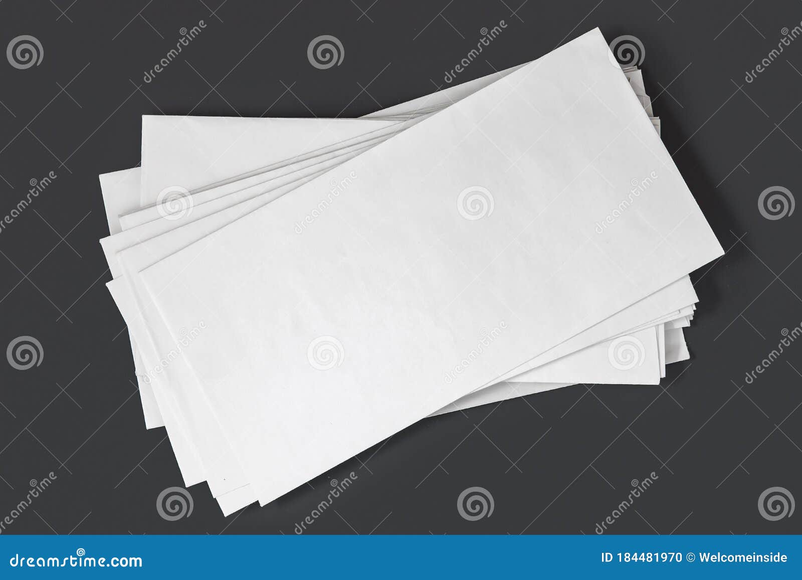 Stack of White Envelopes Mockup Stock Photo - Image of envelopes, card ...