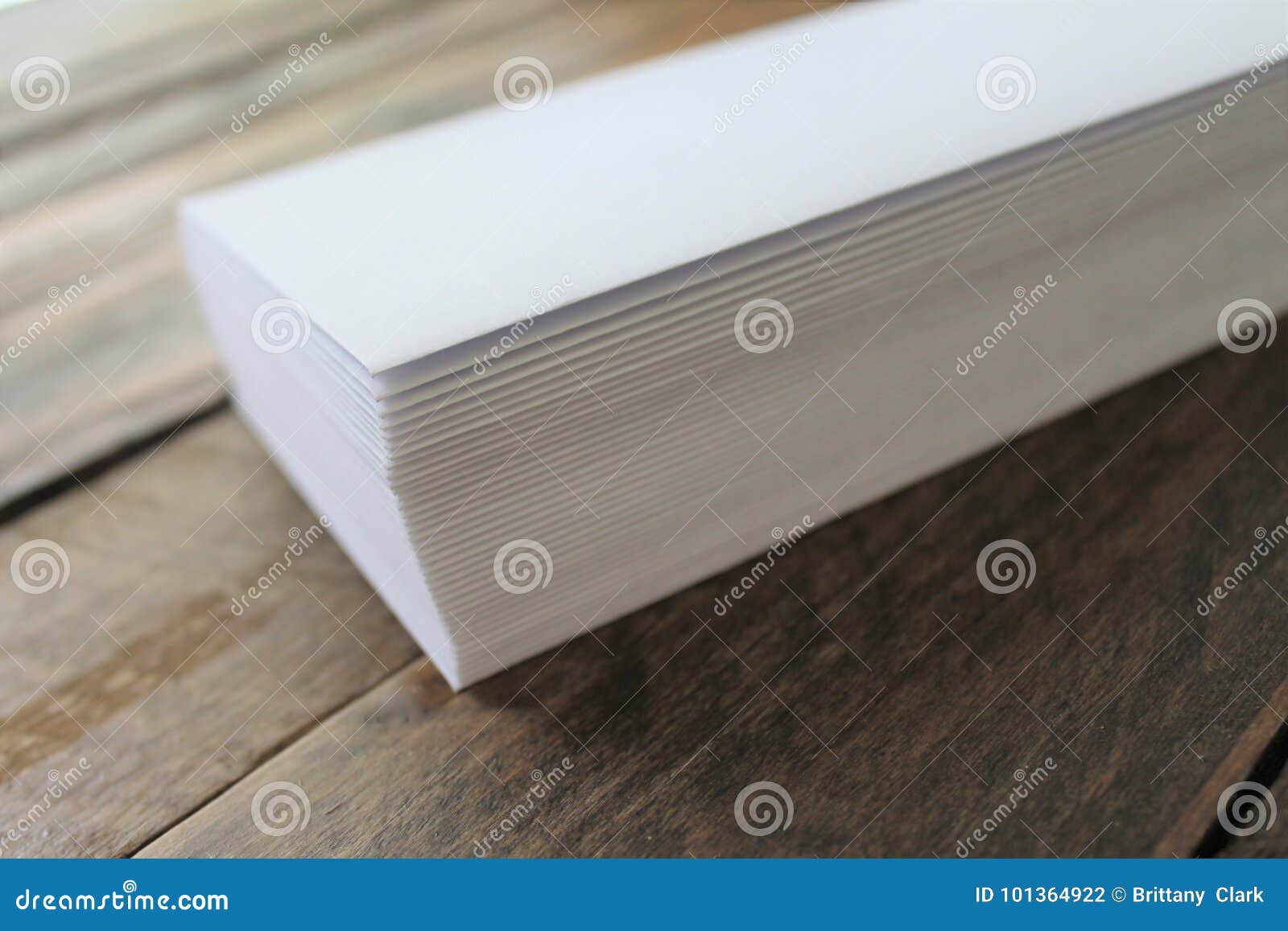 Stack of White Envelopes on a Wooden Background Isolated Stock Photo ...