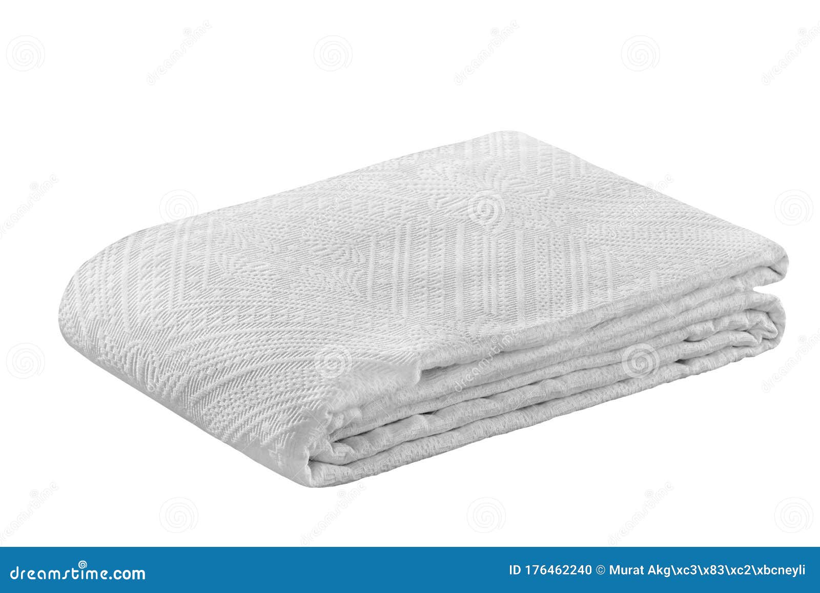 Stack of White Folded Bedding Sheets Isolated on White Stock Photo ...