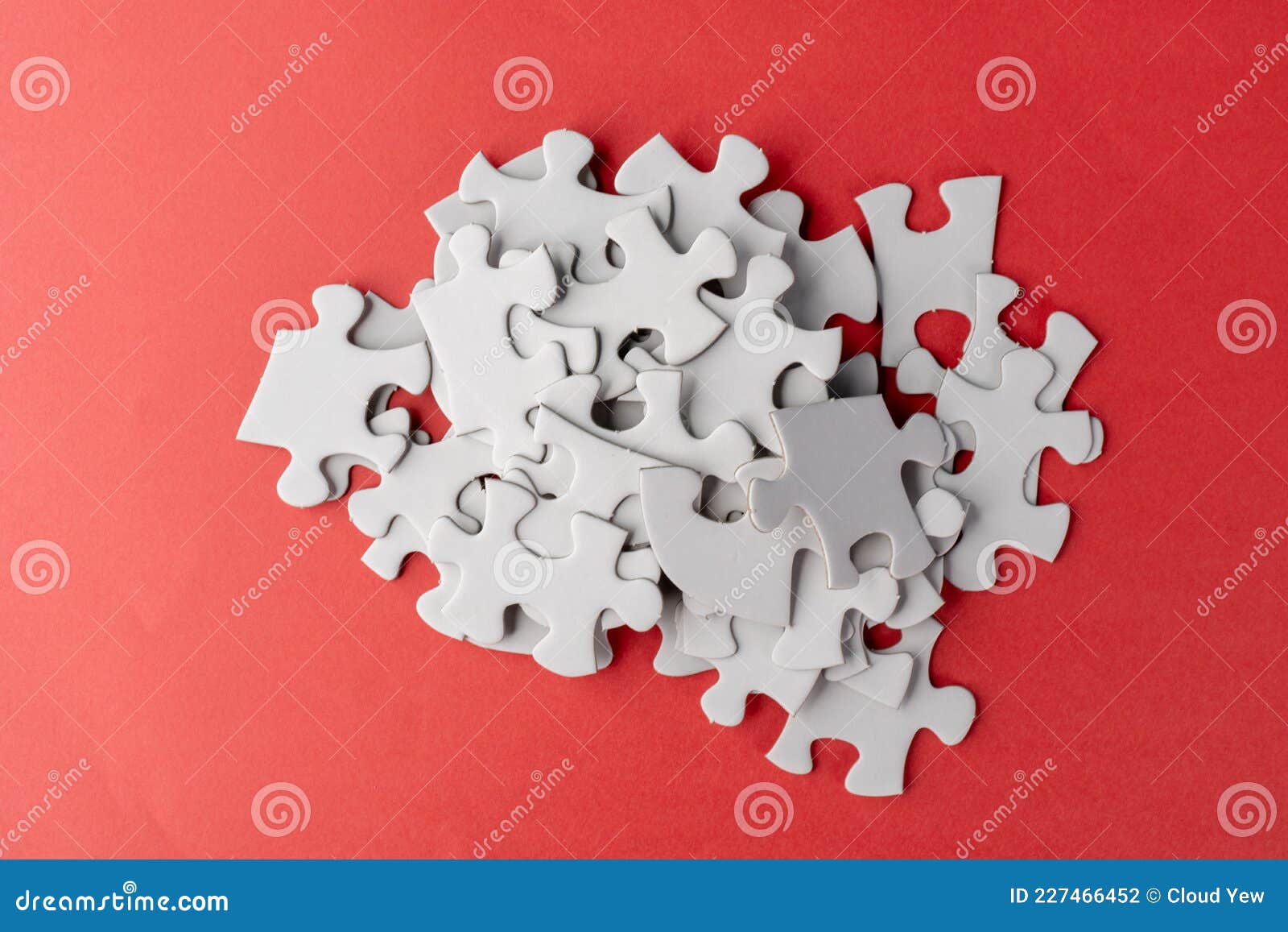 Stack of White Jigsaw Puzzle Stock Photo - Image of puzzle, play: 227466452