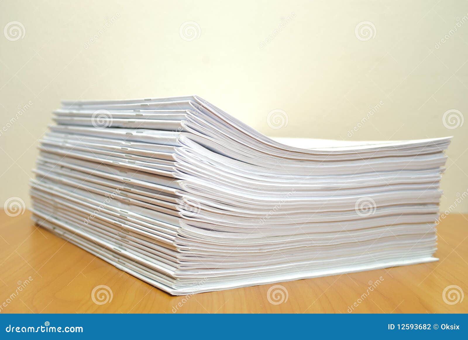 Stack of white journals stock photo. Image of stacking - 12593682