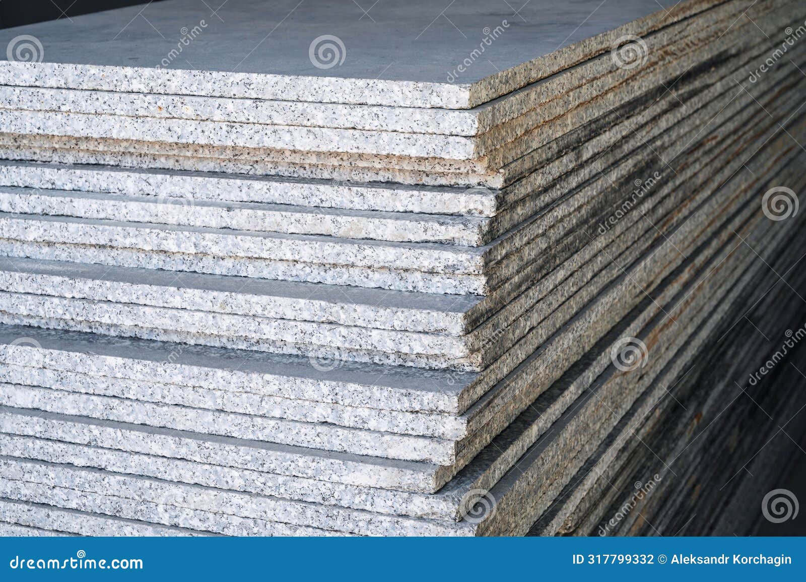Stack of White Marble Slabs on Construction Site for the Decoration of ...