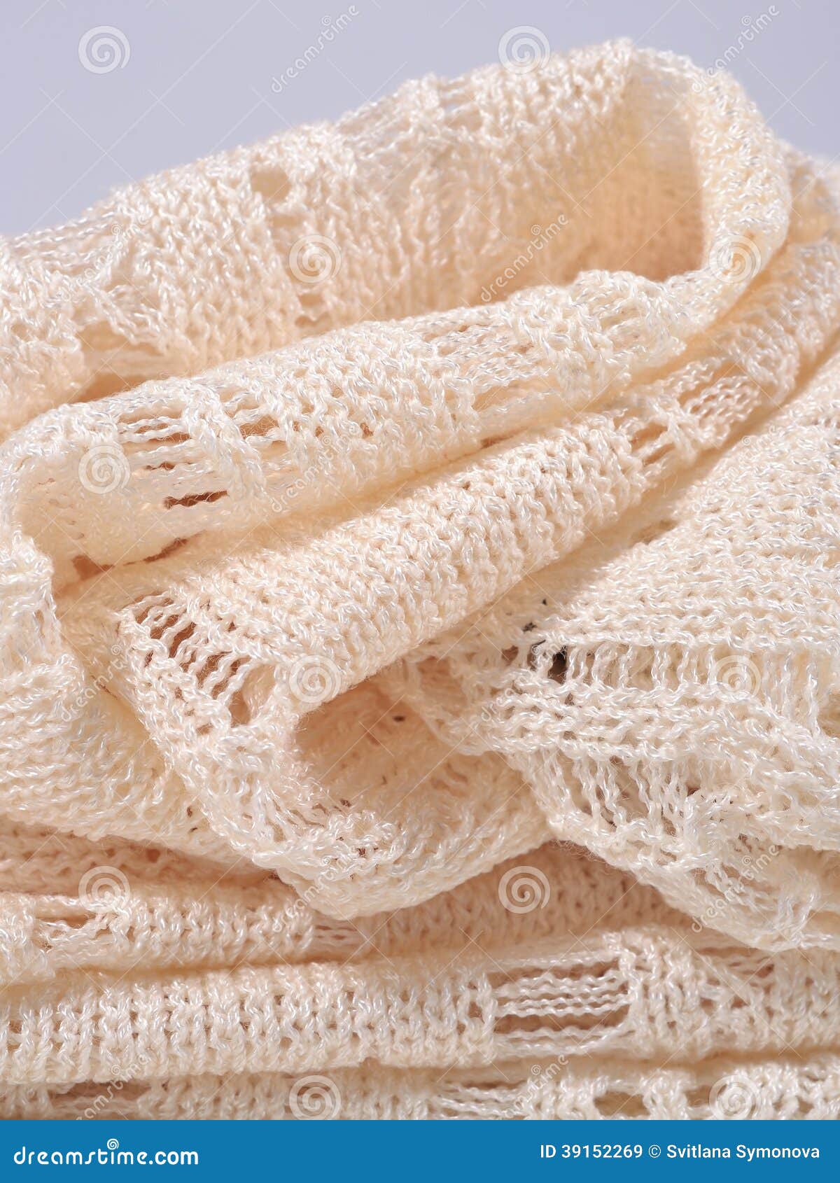 Stack of White Openwork Knitted Fabric Stock Image - Image of industry ...