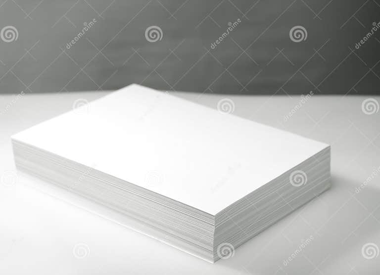 Stack of white paper stock photo. Image of print, order - 23570372