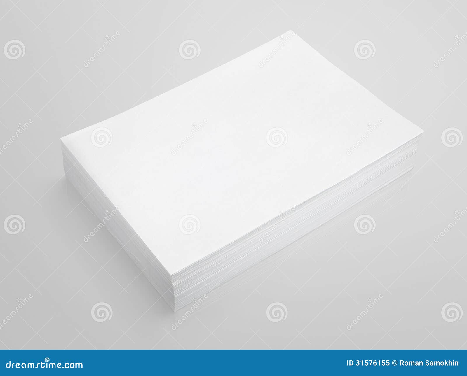 Stack of White Paper on Gray Background Stock Image - Image of abstract ...