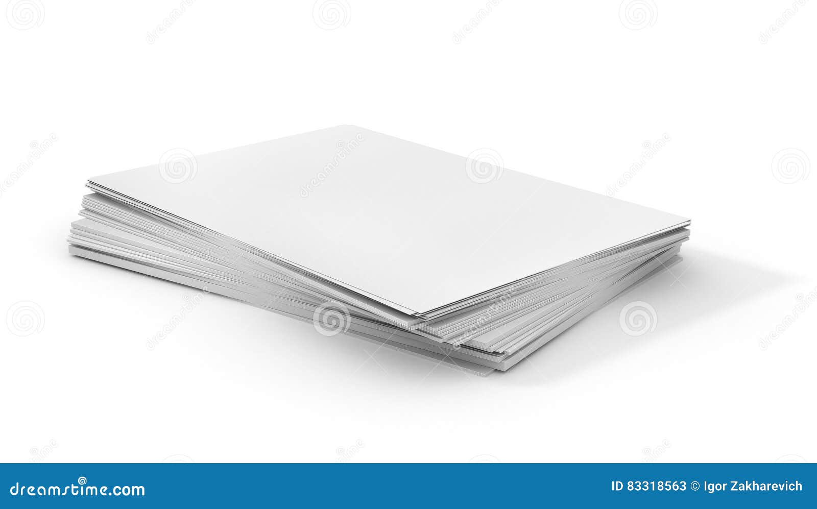 Stack Of White Presentation Cards. Royalty-Free Illustration ...