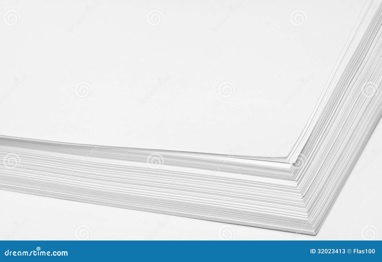 Stack Of White Paper Stock Photos - Image: 32023413