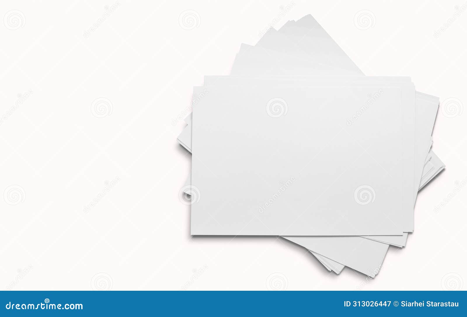 A Stack of White Paper for Printing in the Office Stock Image - Image ...